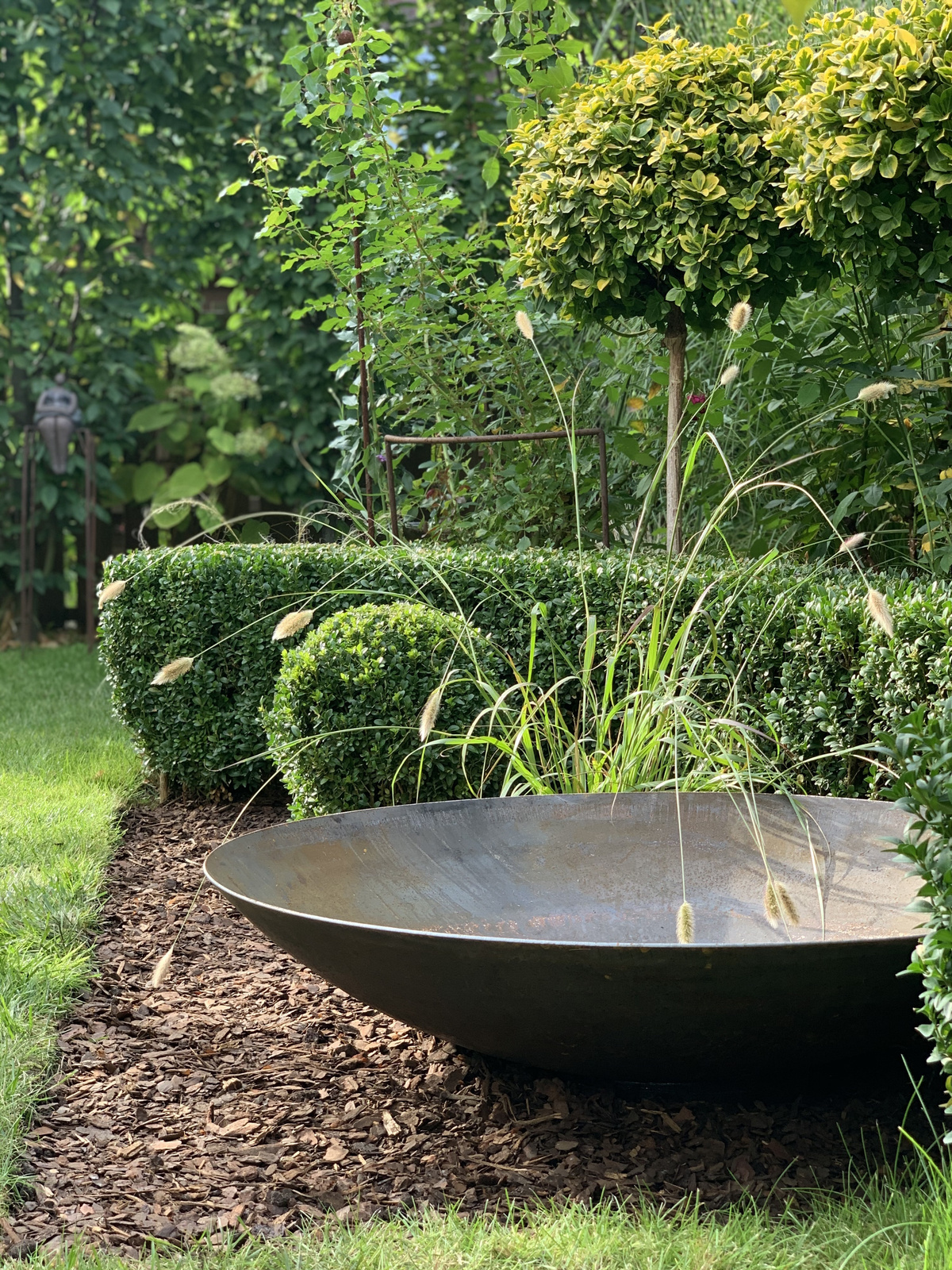 Misa wodna ze stali cortenowej 80cm | Misy, lustra wodne Nowości Bestsellery